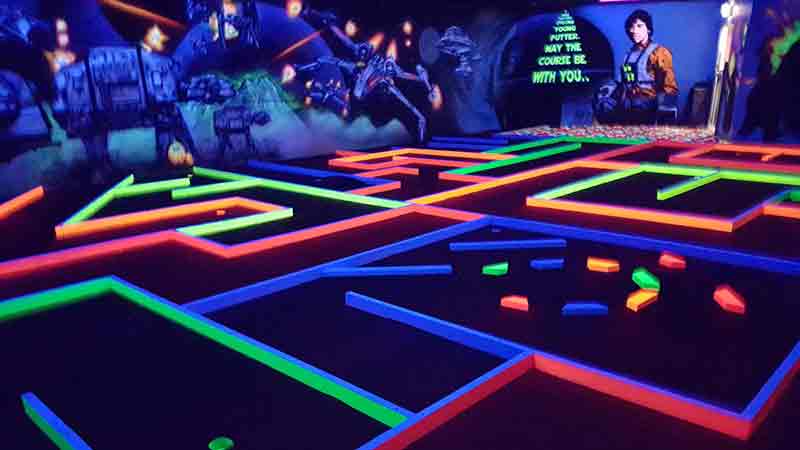 Glow In The Dark Mini Golf - 18 Holes - Great service