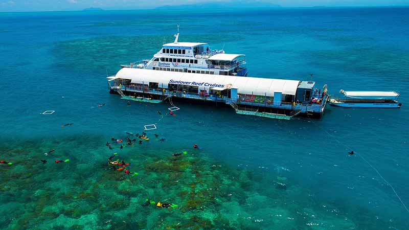 Outer Great Barrier Reef Snorkel Day Trip With Pontoon Platform ...